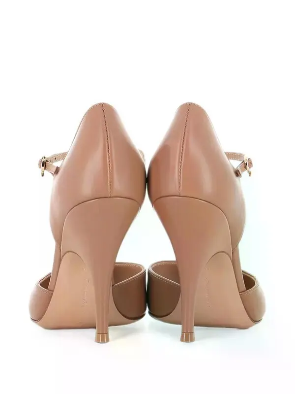 GIANVITO ROSSI Sofia D'orsay Pointed-toe Buckled Pumps