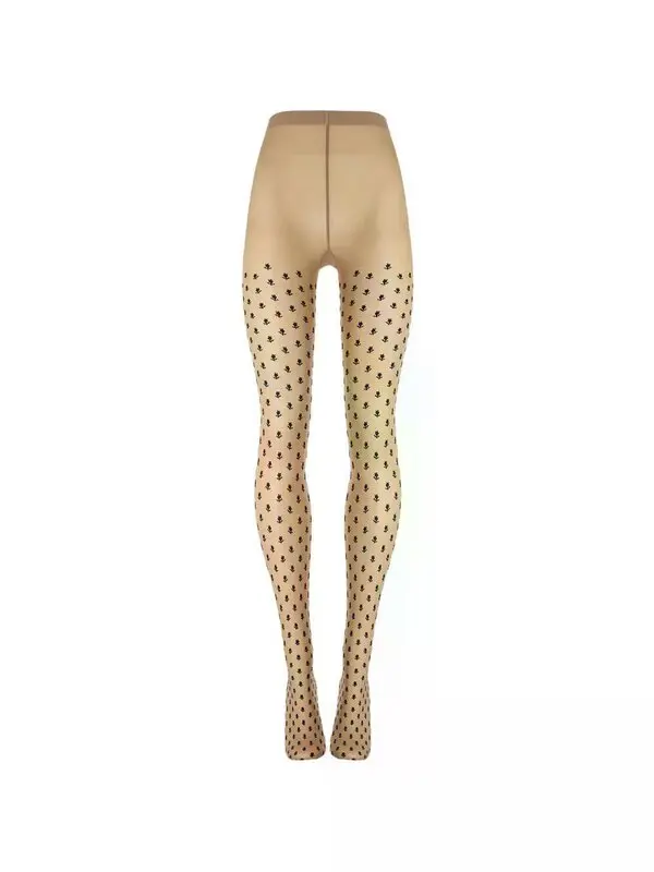 Wolford Floral-dot 20 Tights - Neutrals