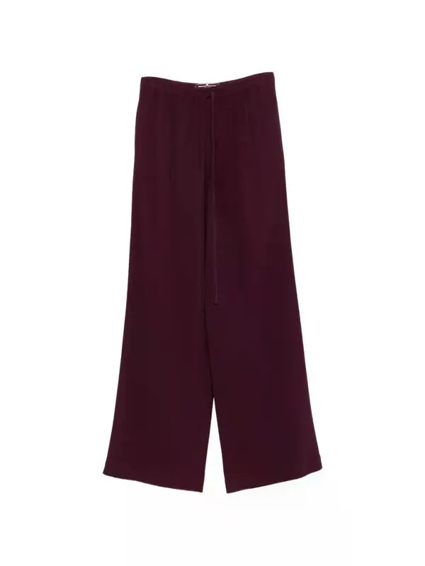Ermanno Scervino Drawstring-waist Palazzo Pants - Red
