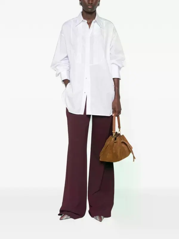 Ermanno Scervino Pintuck Detail Oversized Shirt