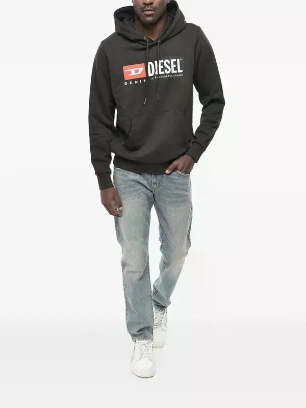 DIESEL® Logo-print Hoodie - Black