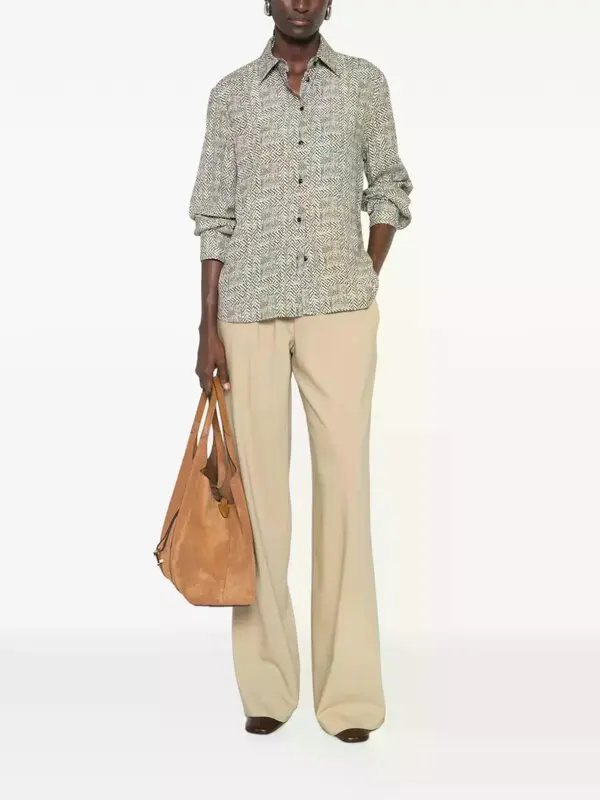 Ermanno Scervino Geometric-print Button-down Shirt