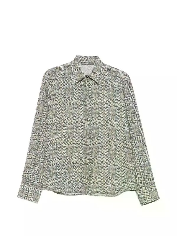 Ermanno Scervino Geometric-print Button-down Shirt - White