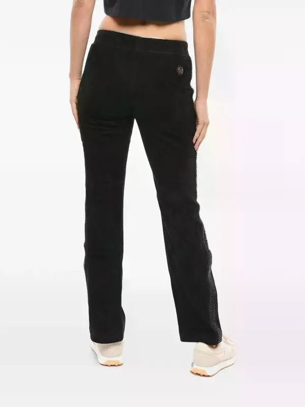 Philipp Plein Embellished Suede Trousers