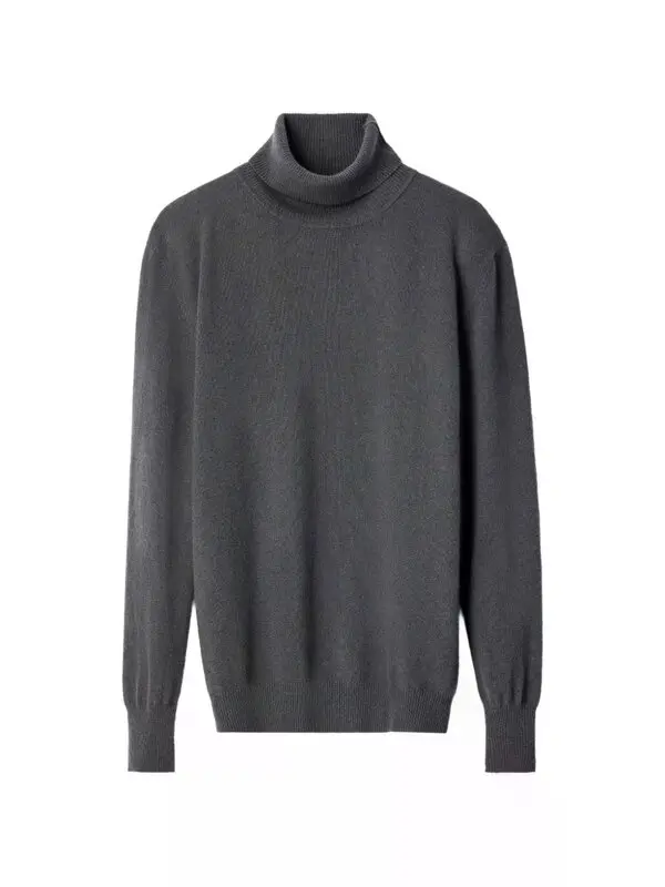 LEMAIRE Stand-collar Sweater In Cashmere - Grey