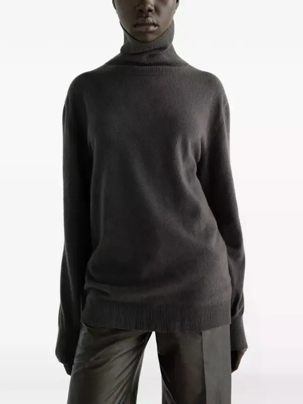 LEMAIRE Stand-collar Cashmere Sweater - Grey
