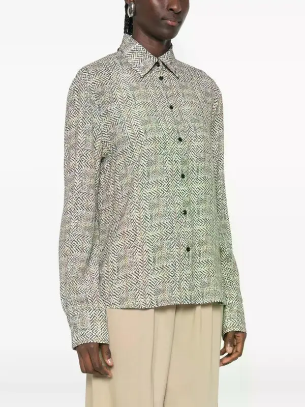 Ermanno Scervino Geometric Print Shirt