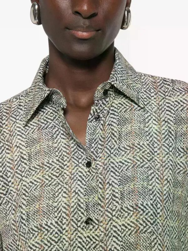 Ermanno Scervino Geometric Print Shirt