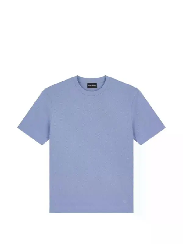 Emporio Armani Waffle-knit T-shirt - Blue