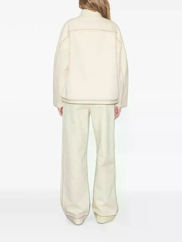 Tory Burch Logo-quilted Denim Jacket