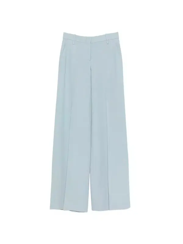 Ermanno Scervino Light Pressed-crease Palazzo Pants - Blue