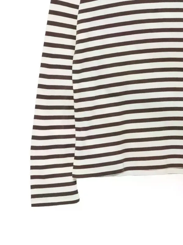 Closed Horizontal Stripe Long-sleeve T-shirt