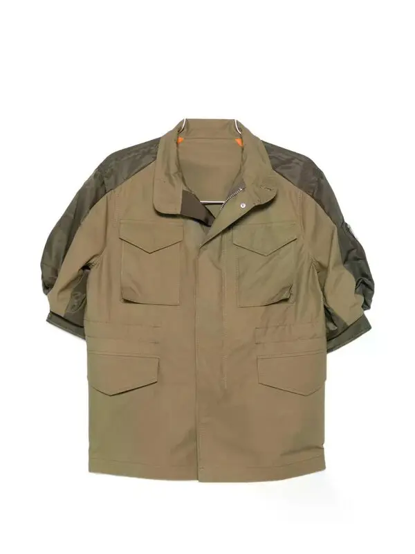 Sacai Panelled Drawstring-waist Jacket