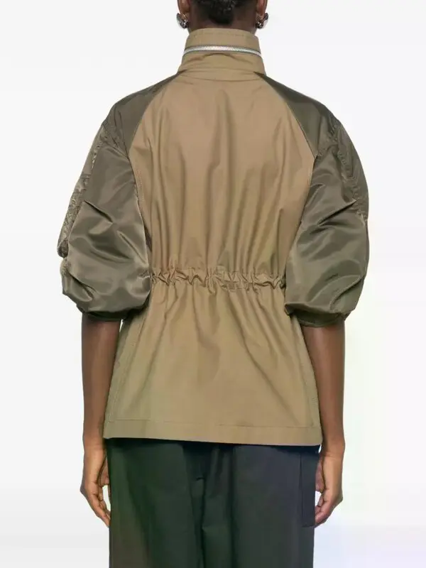 Sacai Panelled Drawstring-waist Jacket