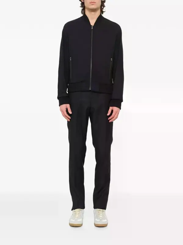 WOOYOUNGMI Zip-up Ribbed-trim Jacket