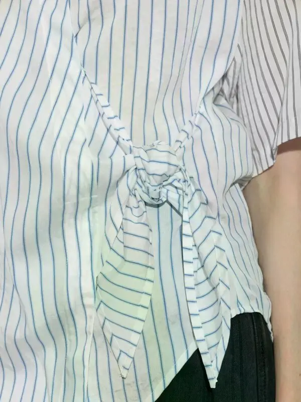 DIESEL® Striped Tie-fastening Shirt
