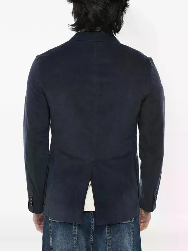 PAOLO PECORA Single-breasted Cotton Blazer