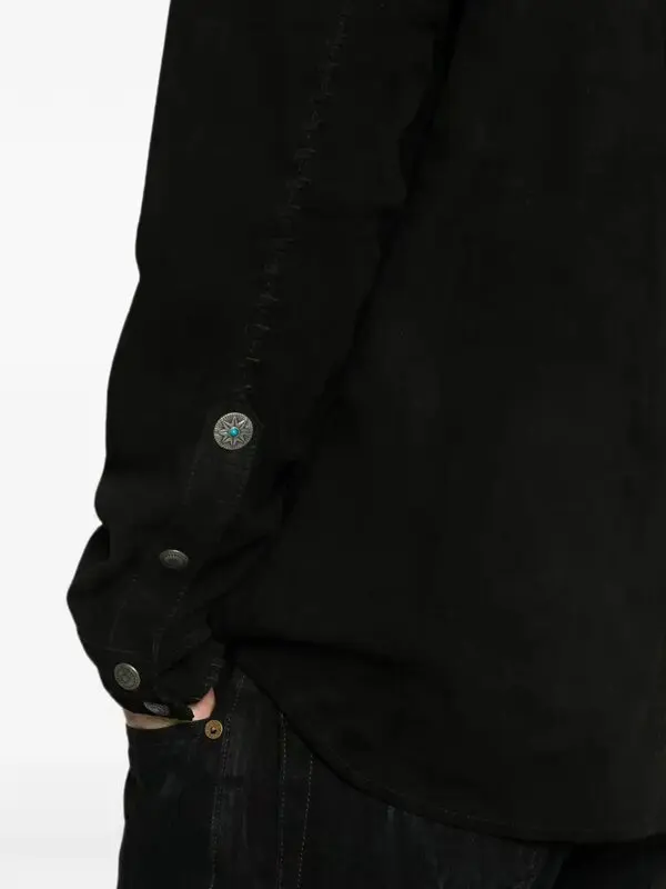 ANTIK DENIM Whipstitch-detail Western-style Shirt