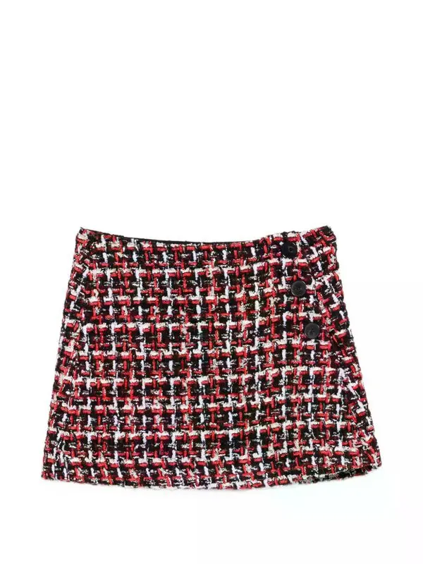 IRO PARIS Bouclé Button-front Mini Skirt