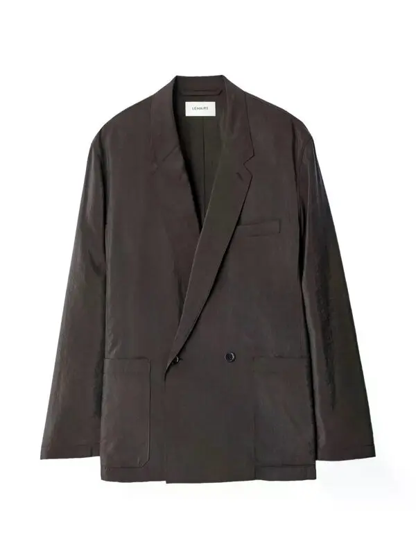 LEMAIRE Light Double-breasted Jacket In Dry Silk