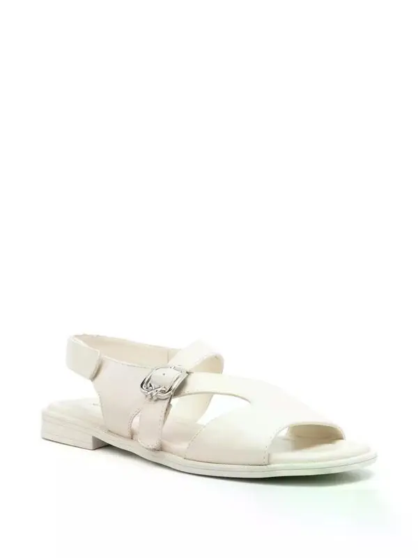 SERGIO MORETTI FIRENZE White Buckle Fastening Sandals