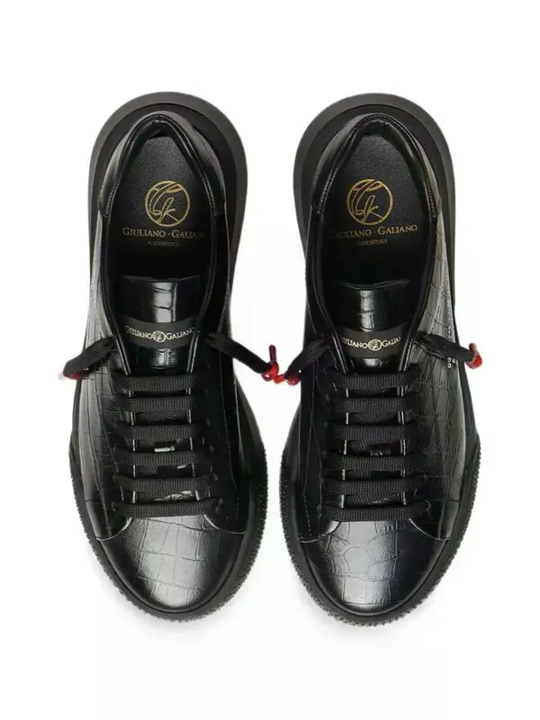 GIULIANO GALIANO Nemesis Crocodile-effect Sneakers