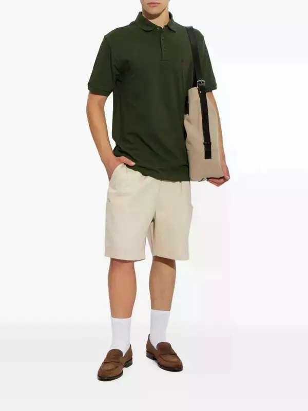 Etro Embroidered-logo Polo Shirt