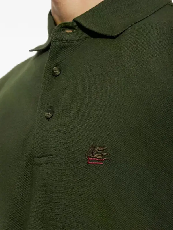 Etro Embroidered-logo Polo Shirt