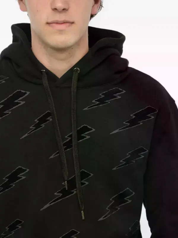 Neil Barrett Thunderbolt Embroidered Hoodie