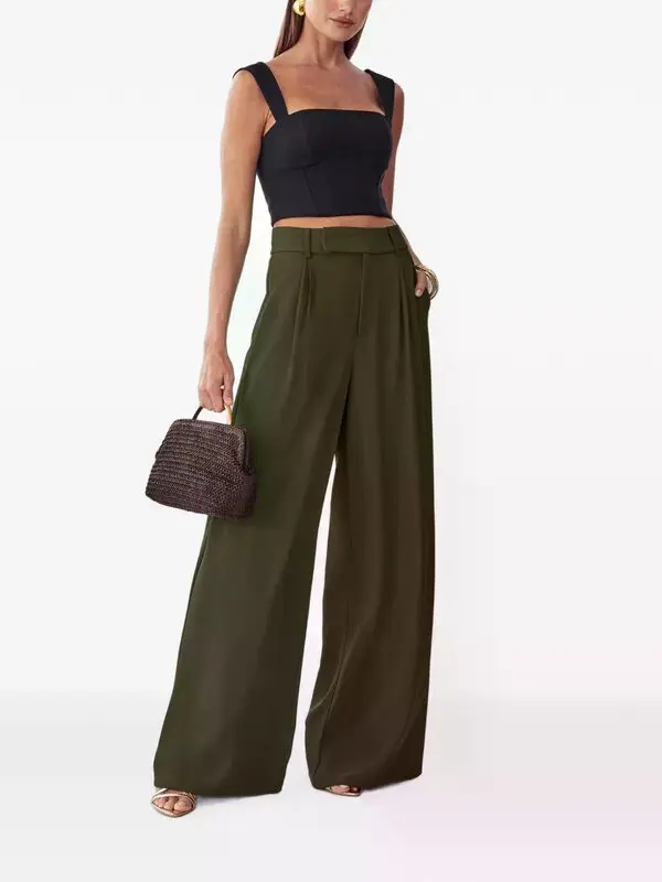 BWLDR Belinda Pleated Wide-leg Trousers