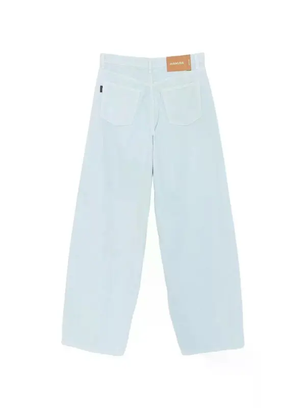HAIKURE Corduroy Wide-leg Trousers - Blue