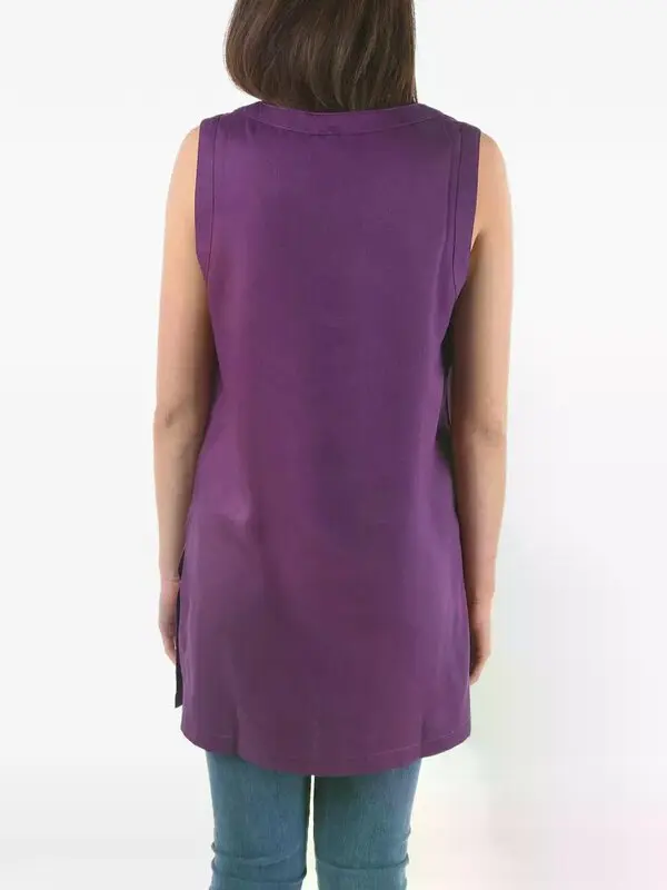 Woolrich Sleeveless Scoop Neck Top With Side Slits