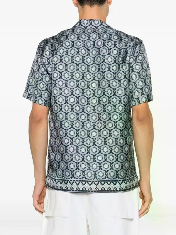 Orlebar Brown Geometric-print Camp-collar Shirt