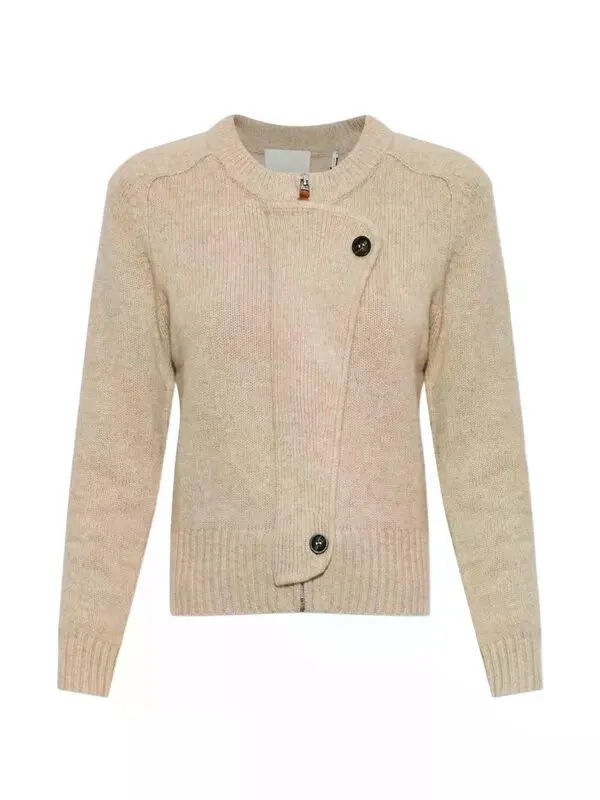 Isabel Marant Étoile Murielle Zip-fastening Cardigan - Neutrals