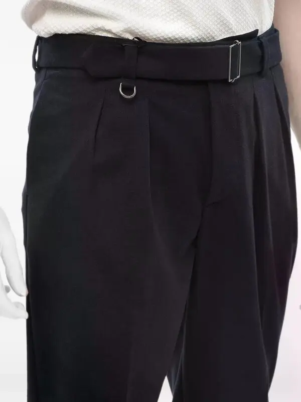 PAOLO PECORA Belted Pleated Trousers