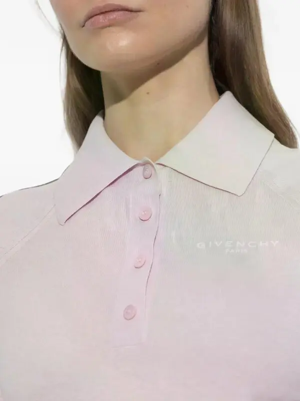 Givenchy Logo-print Cropped Polo Shirt