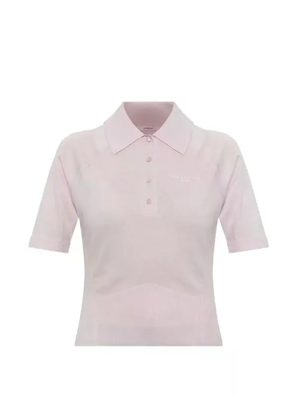 Givenchy Logo-print Cropped Polo Shirt - Pink