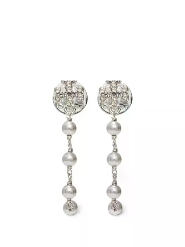 Tory Burch Kira Pearl-drop Earrings - Silver