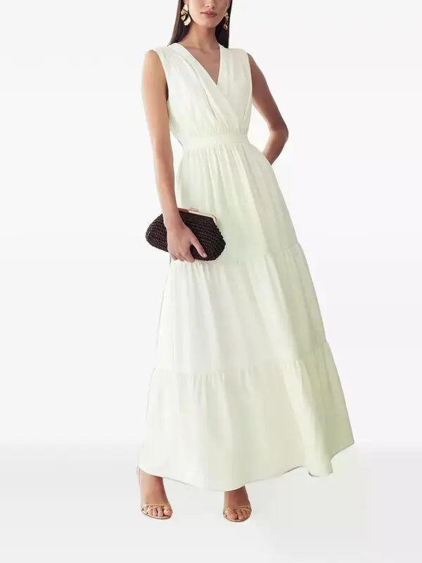 ST MRLO Tiered Sleeveless Maxi Dress - Neutrals