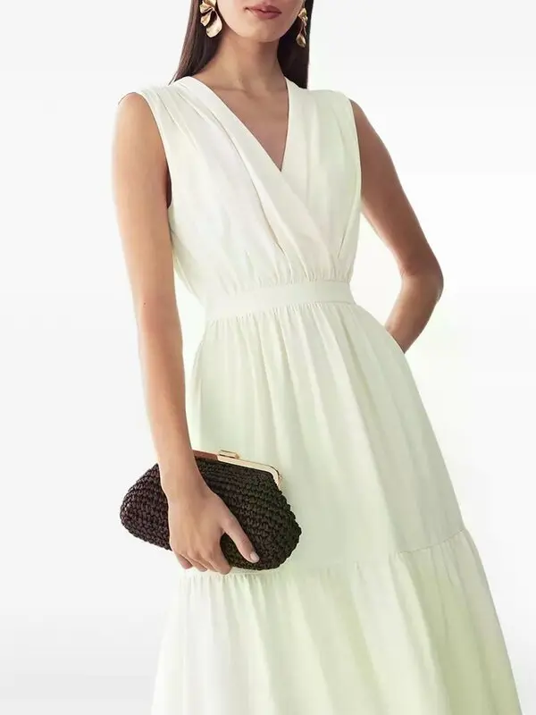 ST MRLO Sleeveless Tiered Maxi Dress - Neutrals