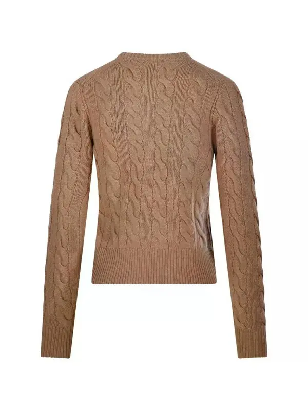 Polo Ralph Lauren Cable Knit Cardigan With Embroidered Pony Logo
