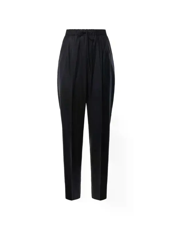 Max Mara Drawstring-waist Pleated Trousers
