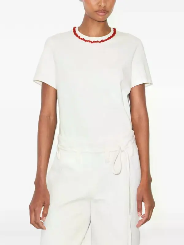 Tory Burch Embellished Cotton T-shirt