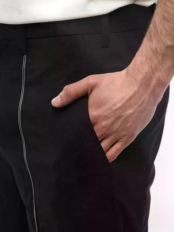 Neil Barrett Contrast Stitch Slim-fit Trousers