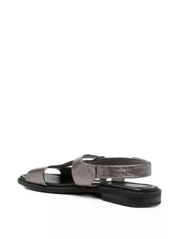 SERGIO MORETTI FIRENZE Buckle-fastening Slingback Sandals - Grey