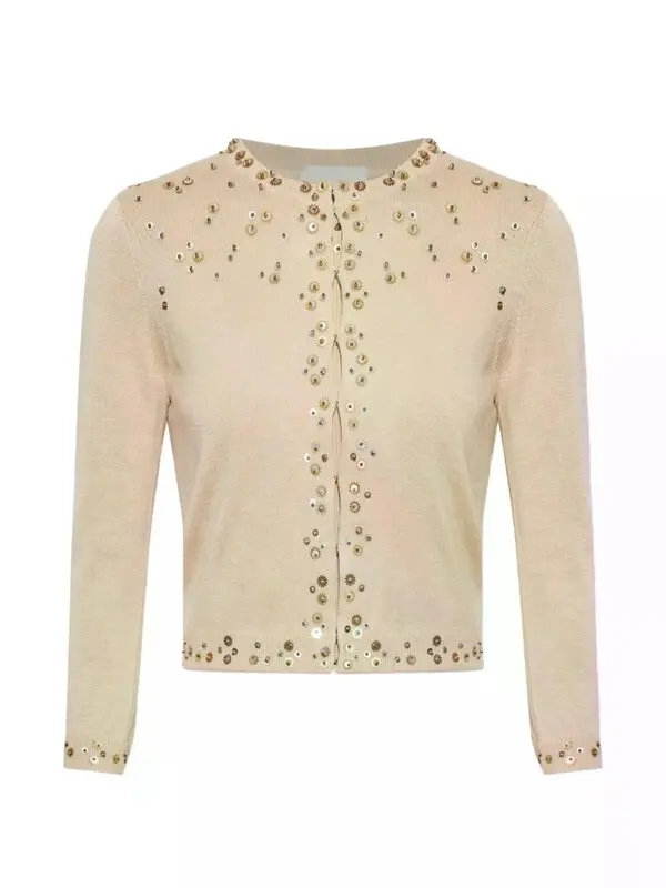 Isabel Marant Étoile Amaria Sequin-embellished Cardigan - Neutrals