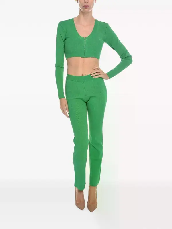 HERSKIND Zip-up Cropped Cardigan