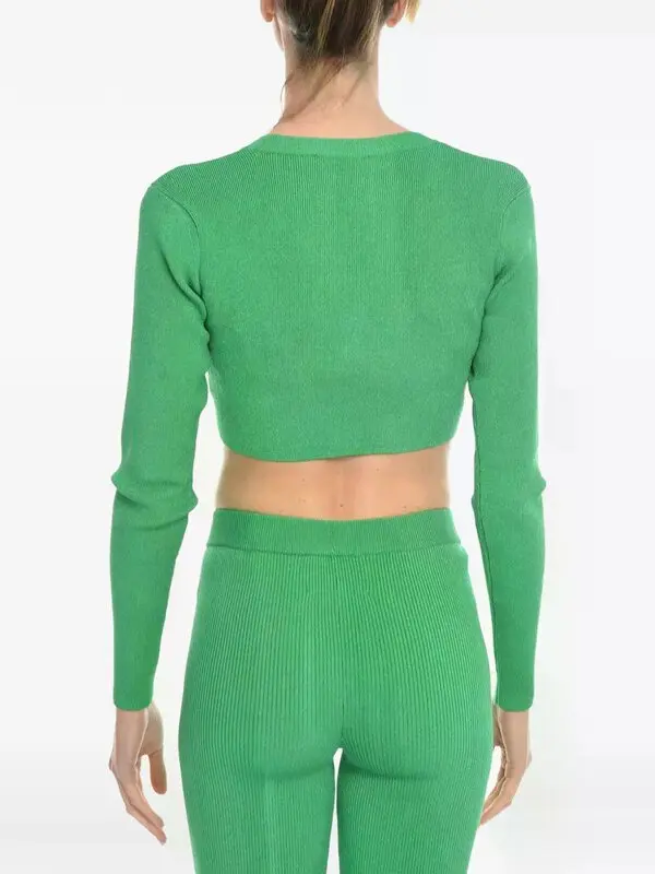 HERSKIND Zip-up Cropped Cardigan