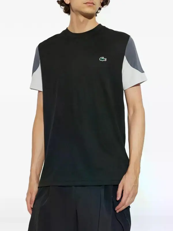 Lacoste Logo-patch Panelled T-shirt