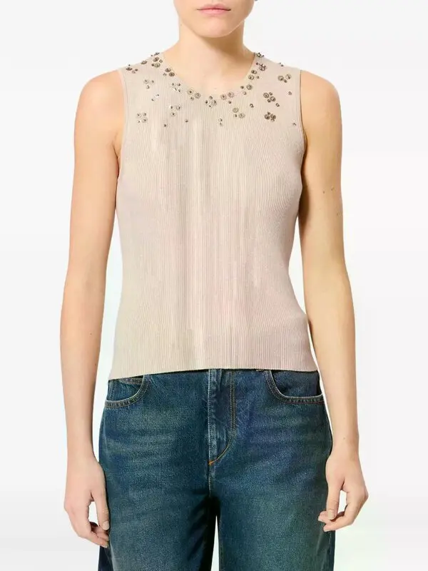 Isabel Marant Étoile Sleeveless Sequined Top - Neutrals